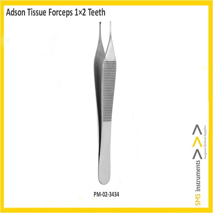 Adson Tissue Forceps 1x2 Teeth | SMS Postmortem Instruments