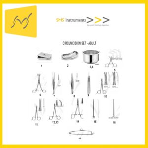CIRCUMCISION SET - ADULT | Medical Surgical Sets | SMS Surgical Isntruments