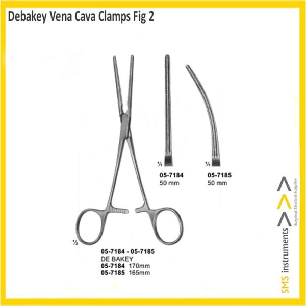 Debakey Vena Cava Clamps | Vascular Surgery | Nazmed SMS Instruments