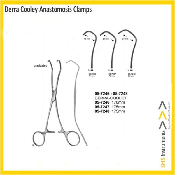 Derra Cooley Anastomosis Clamps | Vascular Surgery | SMS Instruments