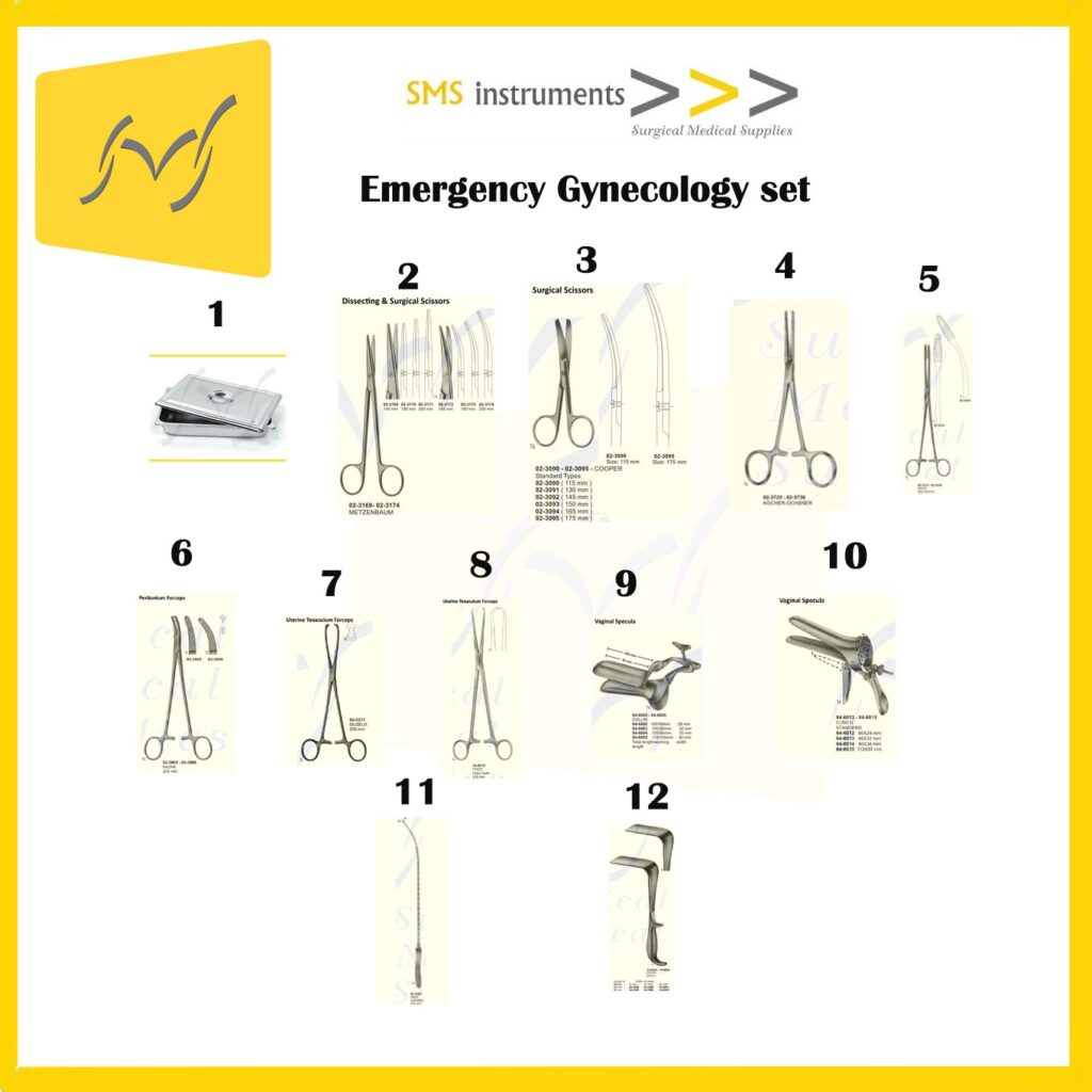 Emergency Gynecology set | Medical Surgical Sets