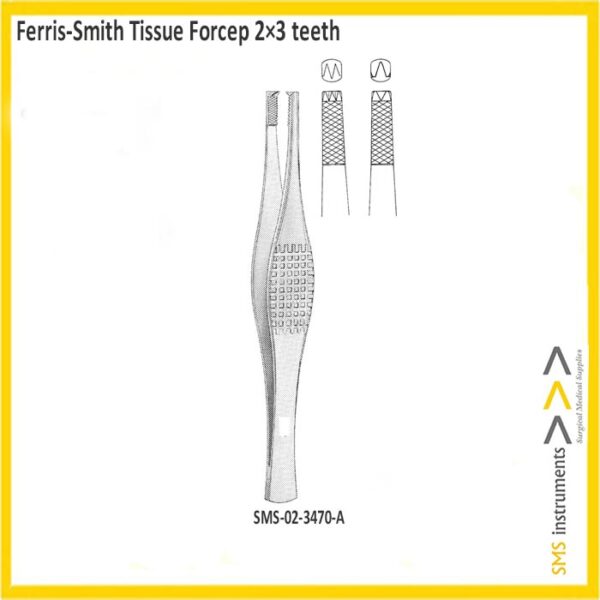 Ferris-Smith Tissue Forceps 2×3 Teeth | Grasping Tool NAZMED