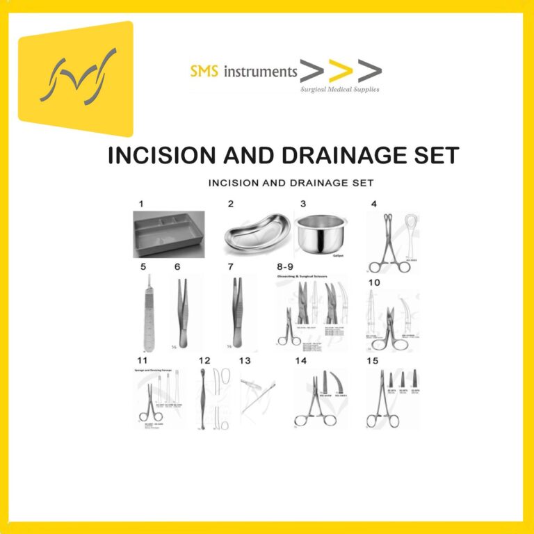 INCISION AND DRAINAGE SET | Surgical Instruments Set | SMS