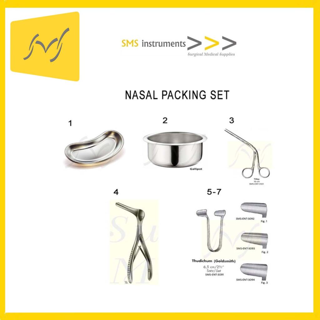 NASAL PACKING SET | Surgical Instruments Set | Nazmed SMS