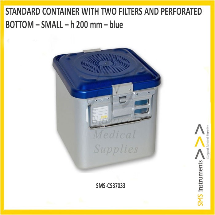Standard Container with Two Filters & Perforated Bottom – Small