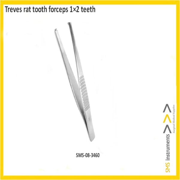 Treves Rat Tooth Forceps 1×2 Teeth Precision Grip for Procedures
