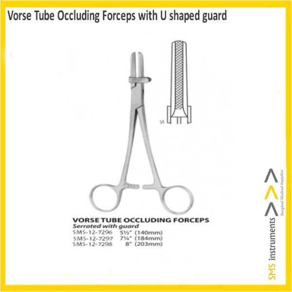 Vorse Tube Occluding Forceps | U shaped Guard Forceps | Nazmed SMS ...