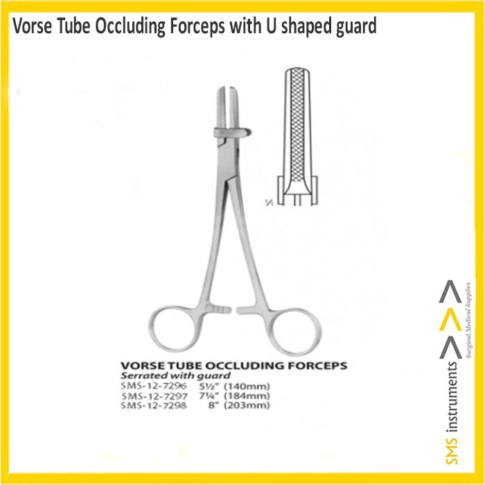 Vorse Tube Occluding Forceps | U shaped Guard Forceps | Nazmed SMS ...